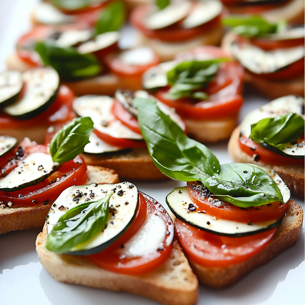 Caprese Crostini (Canapés)