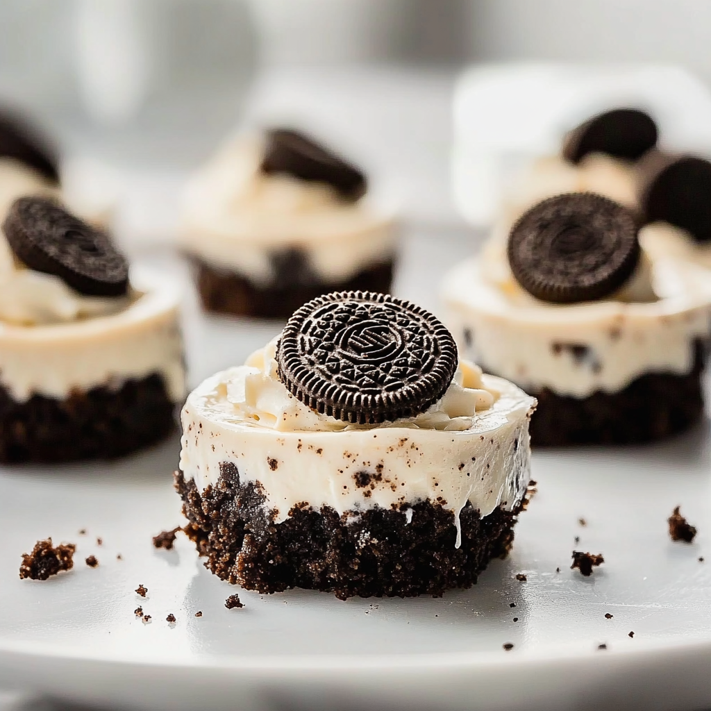 Mini No-Bake Oreo Cheesecakes