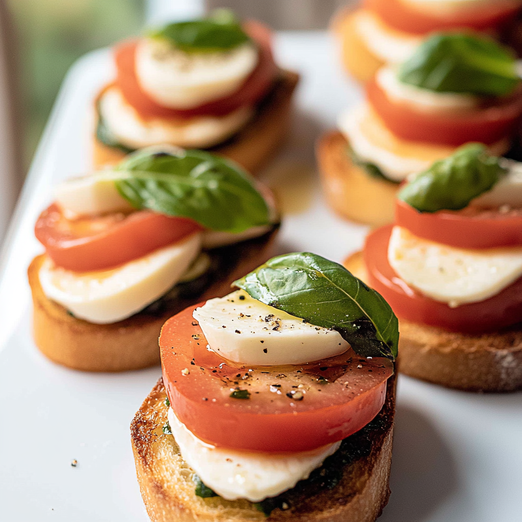 Caprese Crostini (Canapés)