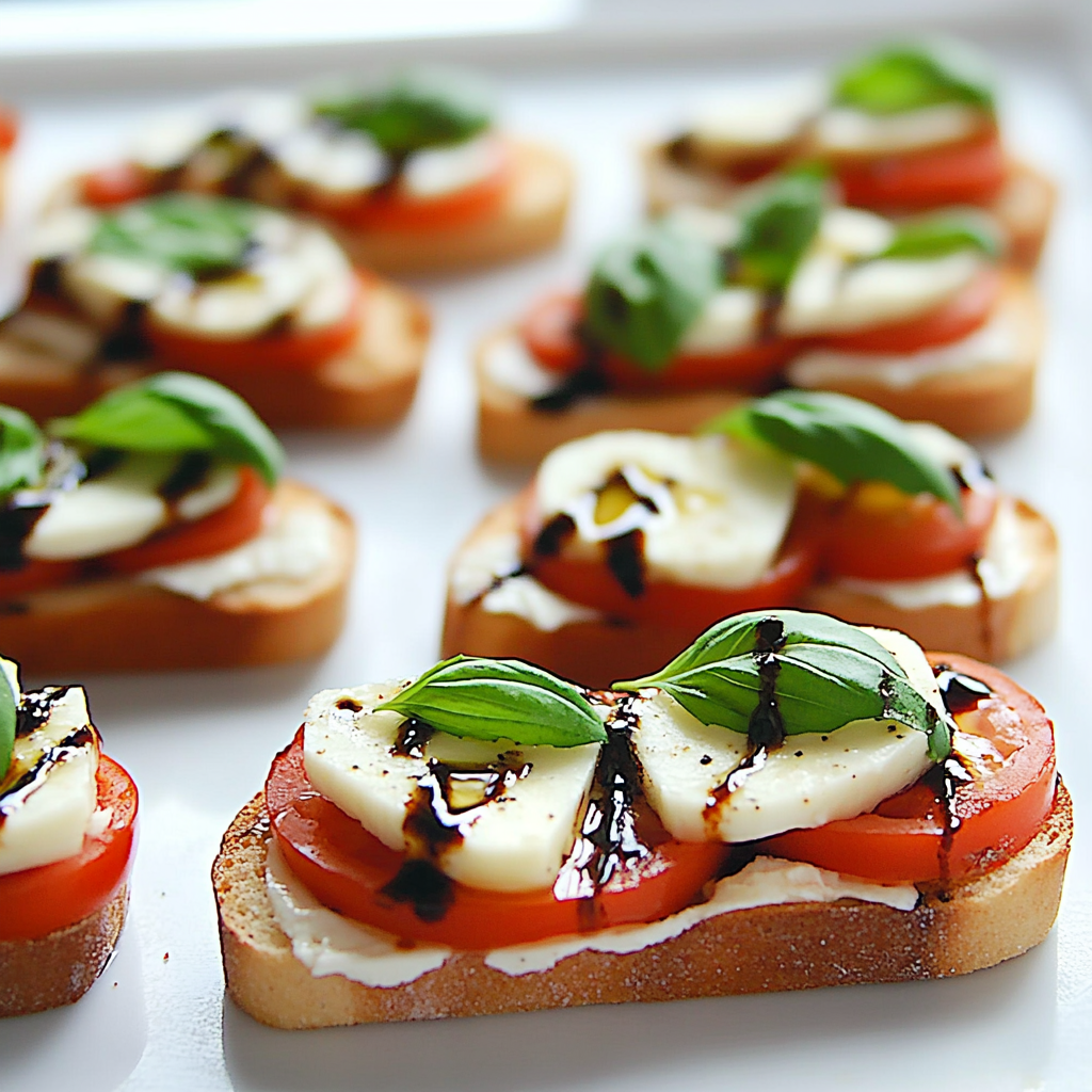 Caprese Crostini (Canapés)