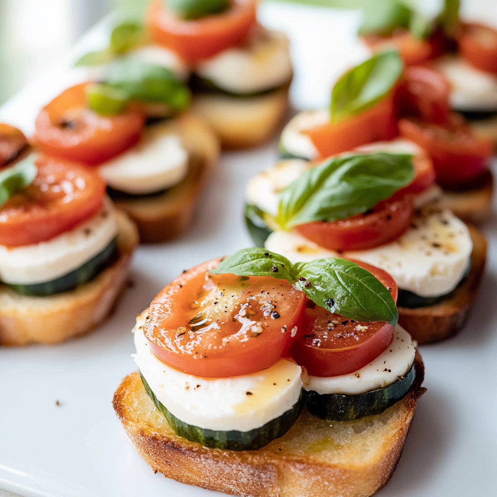 Caprese Crostini (Canapés)