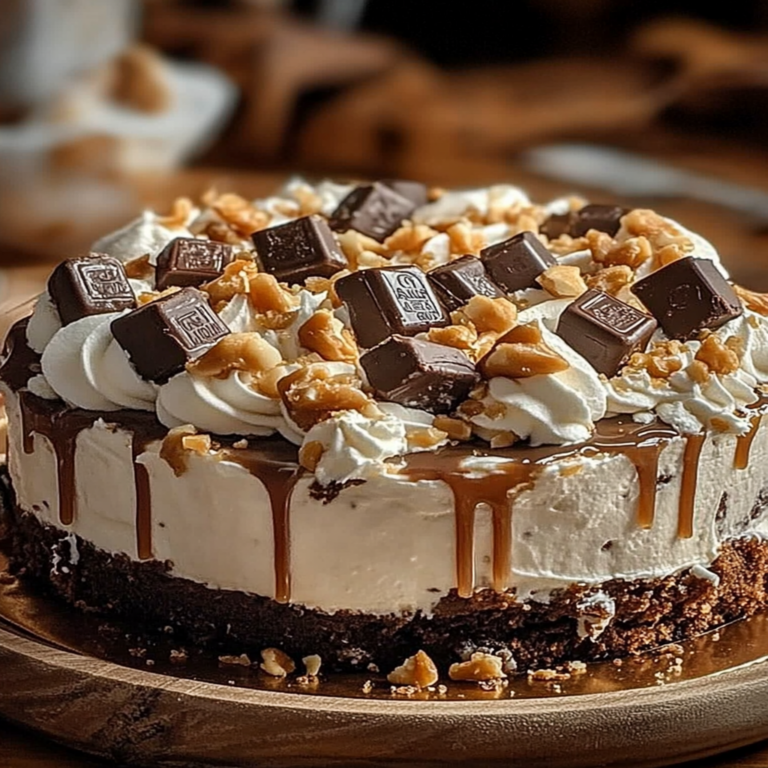 Snickers Poke Cake