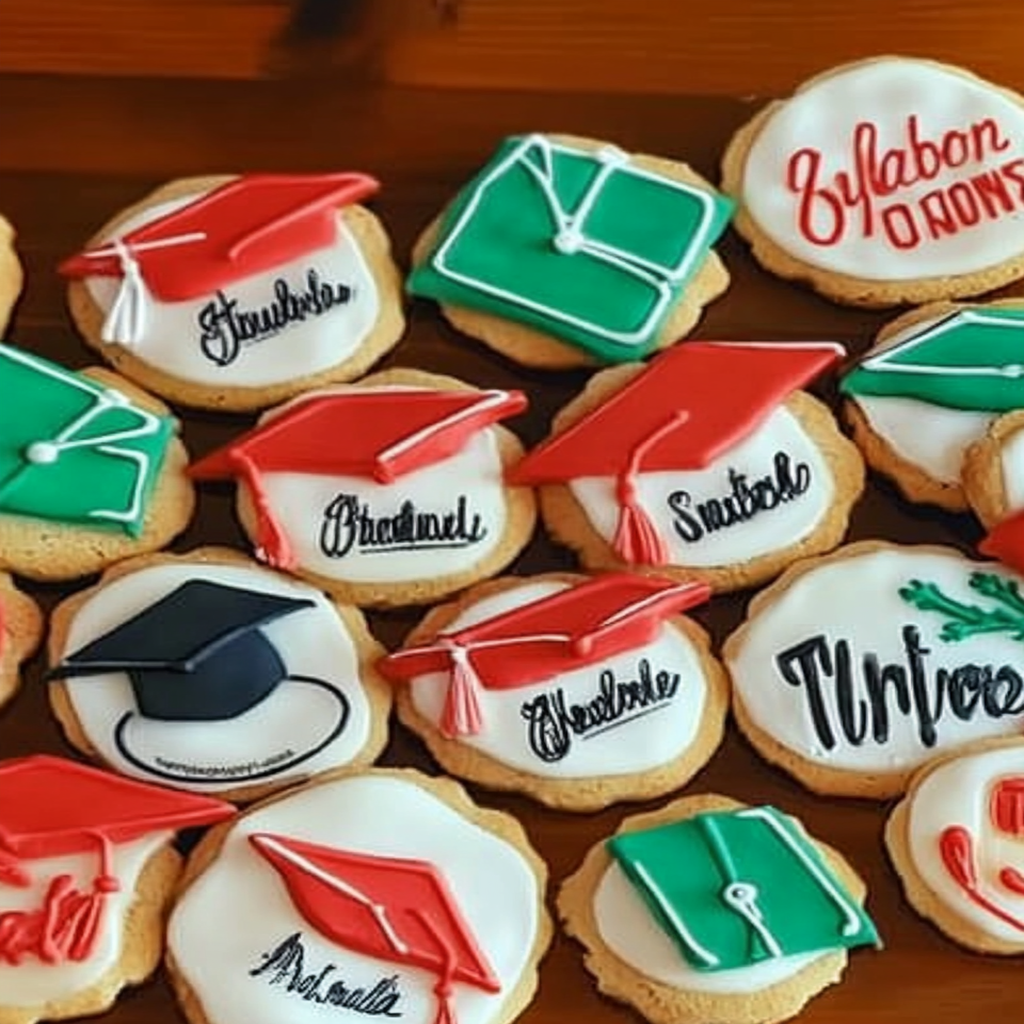 Graduation Cookies Sugar Cutouts