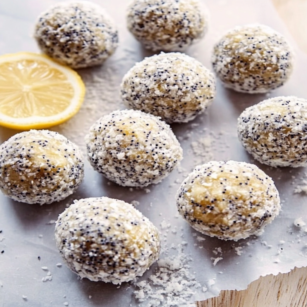 Lemon Poppy Seed Energy Balls
