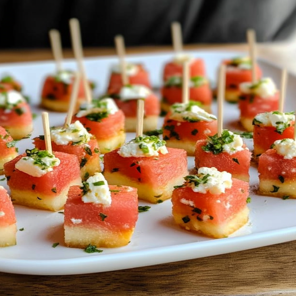 Watermelon Feta Bites