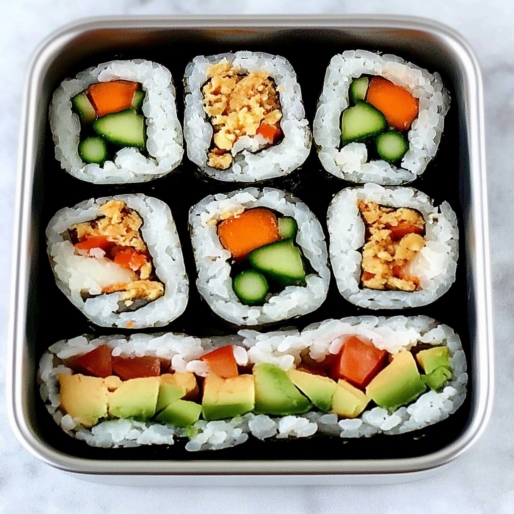 Bento-Style Sushi Rolls for Lunch Boxes