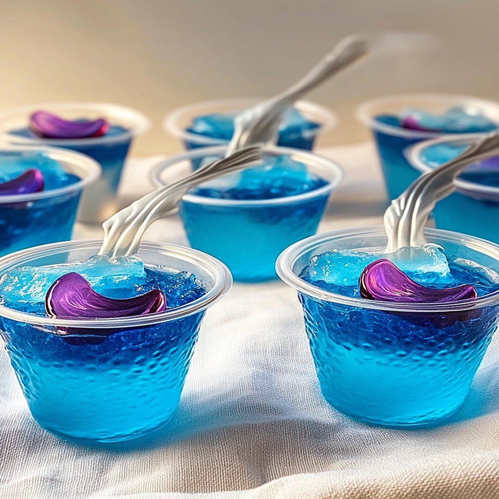 Blue Ocean Cups (Mermaid Jello Cups)