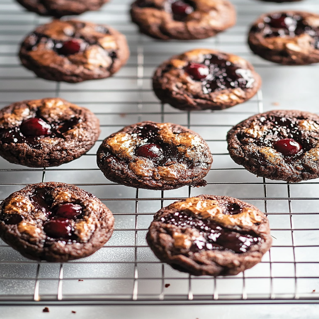 Cherry Dark Chocolate Dessert Brookies