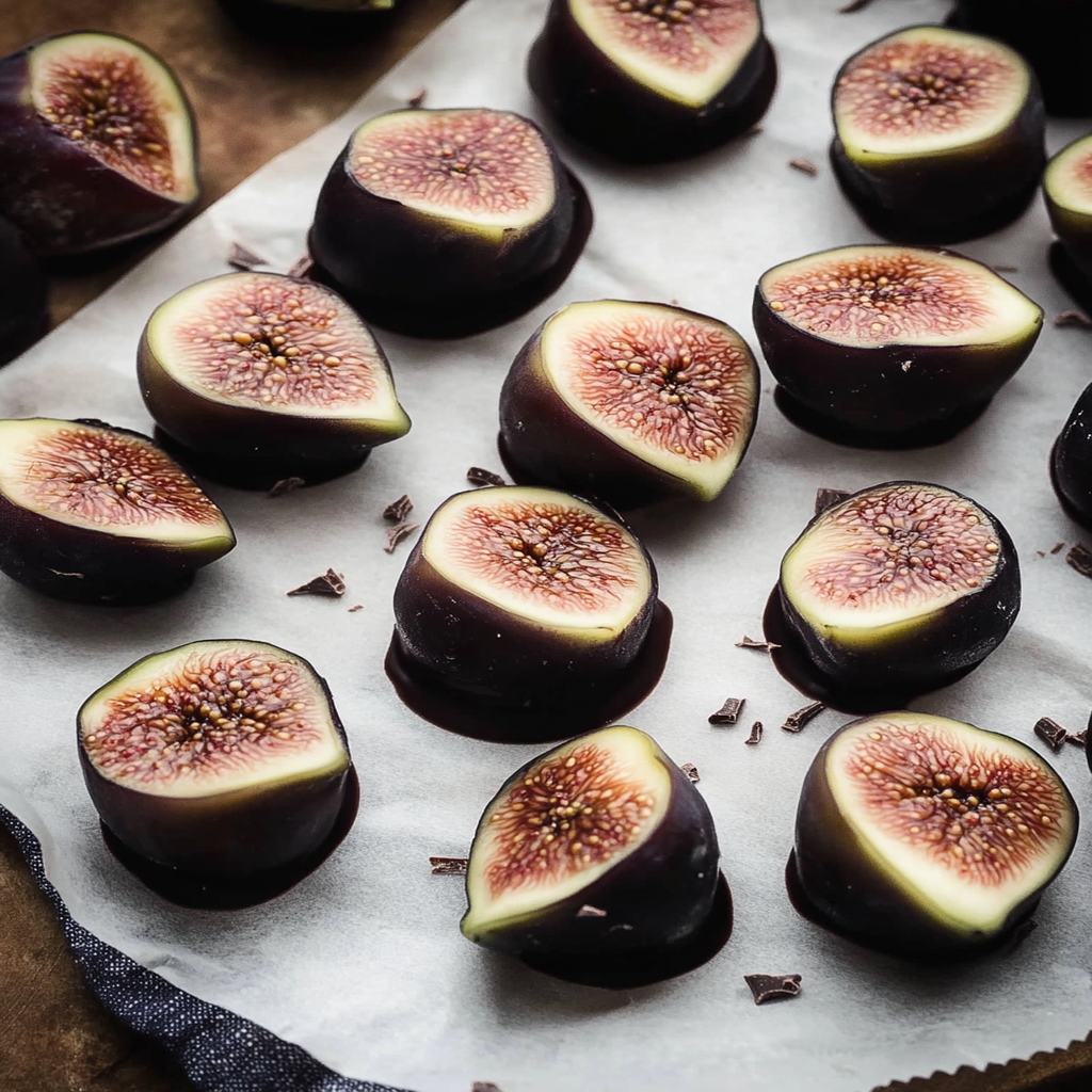 Dark Chocolate Dipped Figs