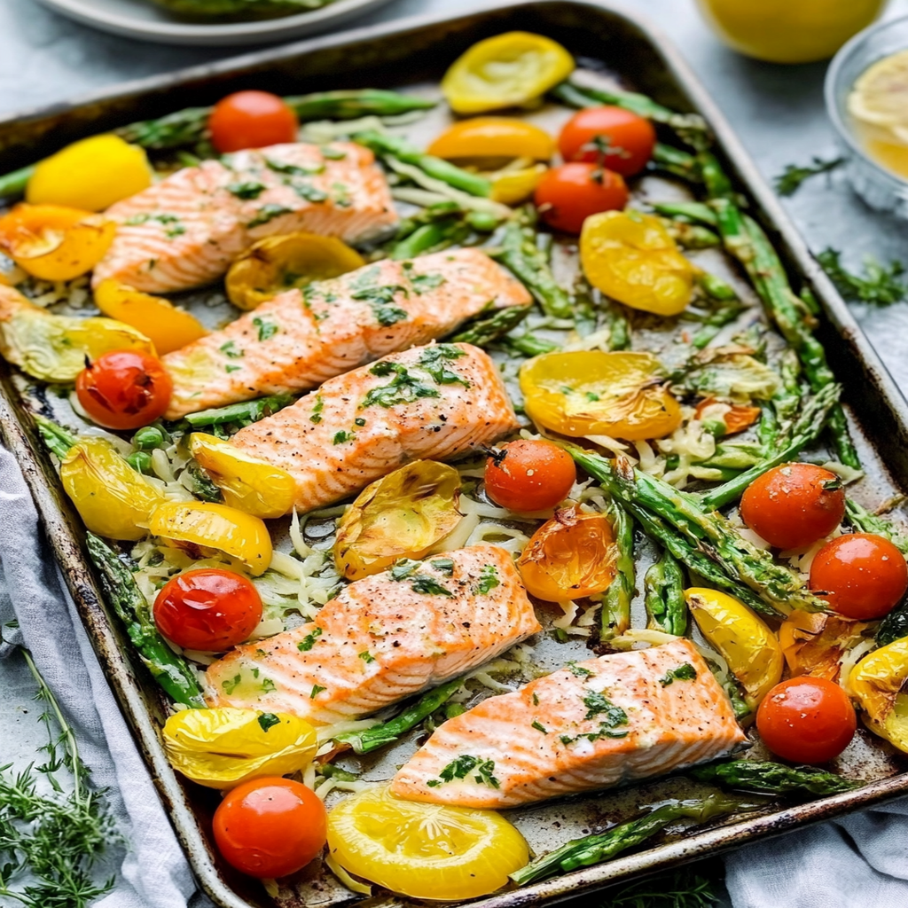 Healthy Sheet Pan Salmon – Clean Eating Dinner Ideas