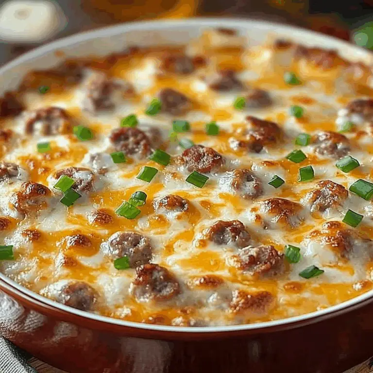 Hot Sausage Beer Cheese Dip