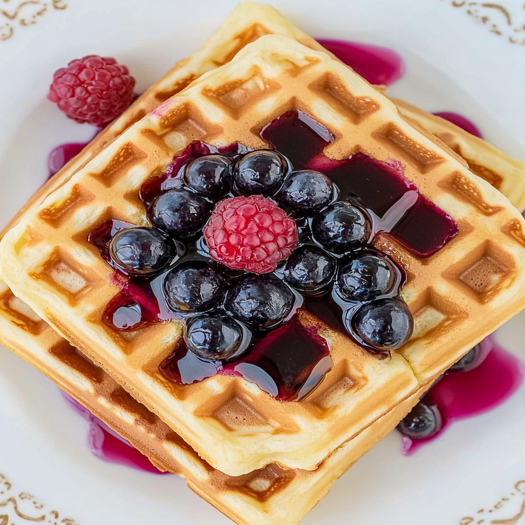 Homemade Huckleberry Syrup for Waffles