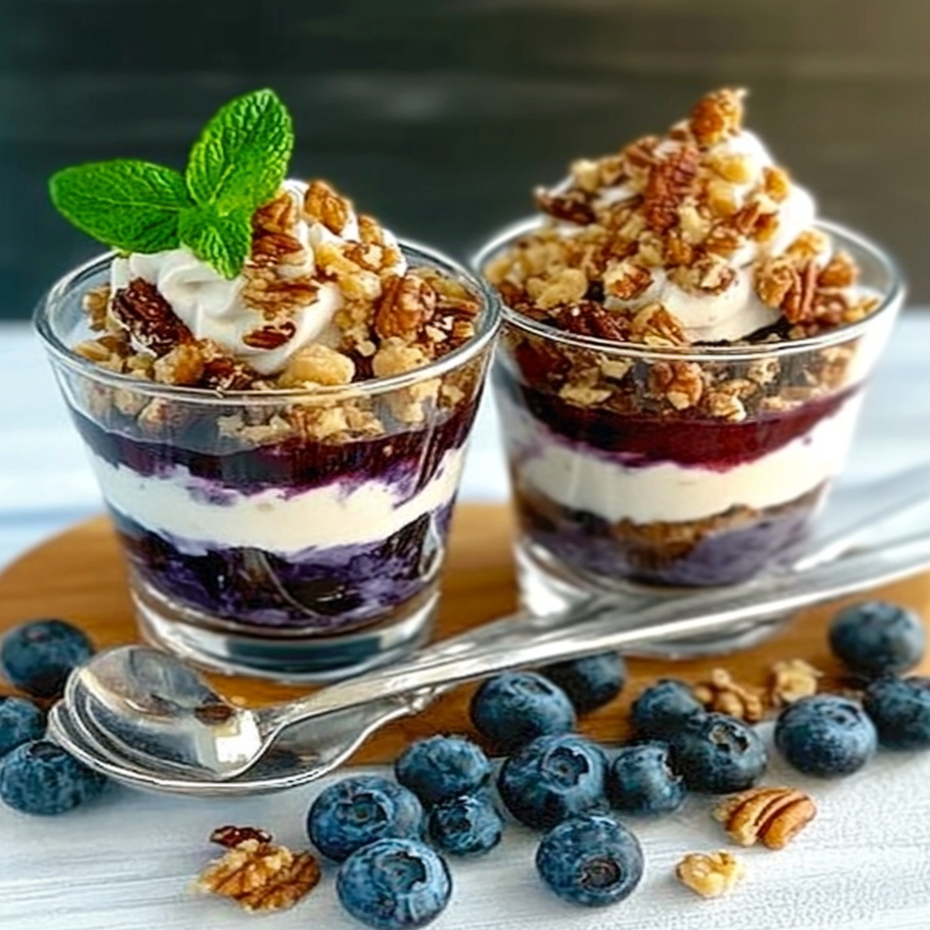 Blueberry-and-Mixed Nut Parfait