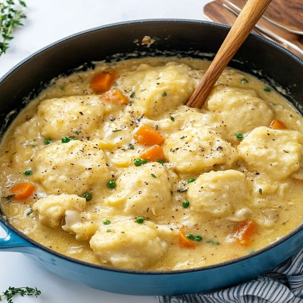 Fall Comfort Food: Chicken and Dumplings with a Creamy Twist