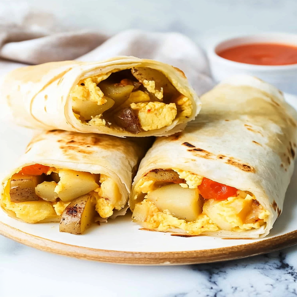 Irresistible Potato & Egg Breakfast Burritos