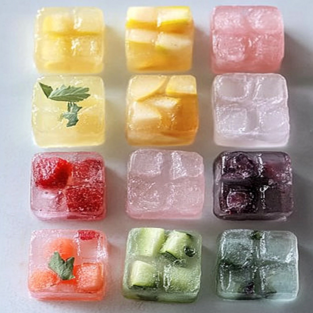 Spa-Inspired Fruit Infused Ice Cubes