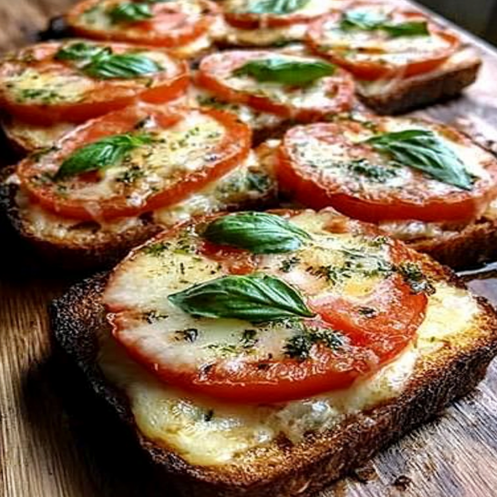 Tomato Basil Garlic Bread