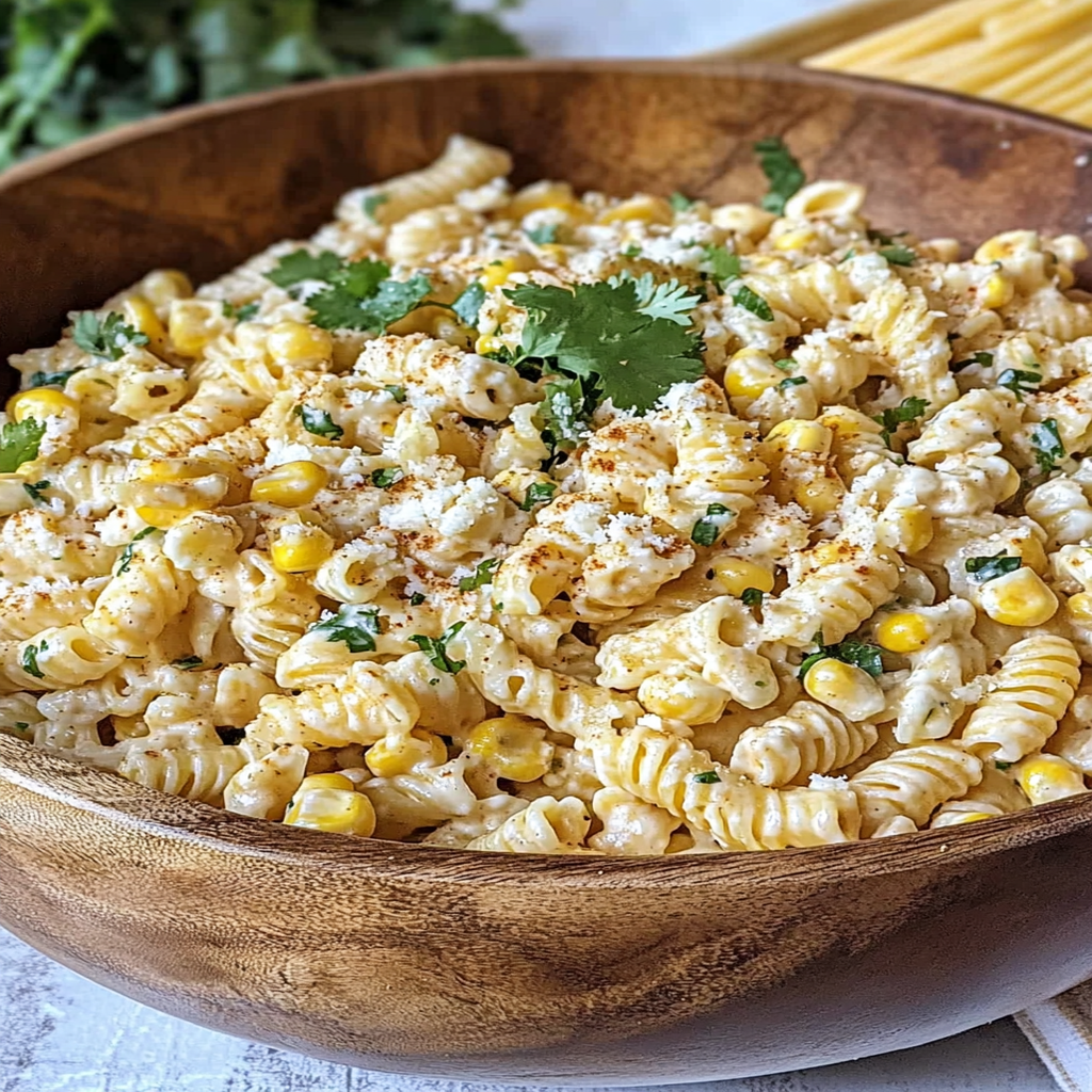 Elote Pasta Salad Recipe (Mexican Street Corn)