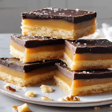 Millionaire Shortbread (Chocolate-Caramel-Nut Bars)