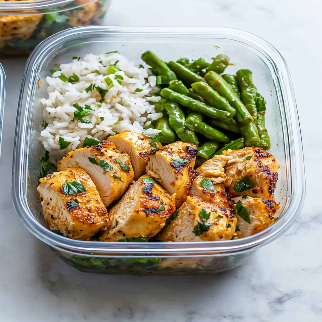 Easy Chicken & Rice Meal Prep Bowls