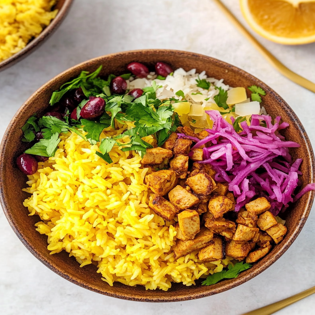 Turmeric Coconut Basmati Rice Bowl