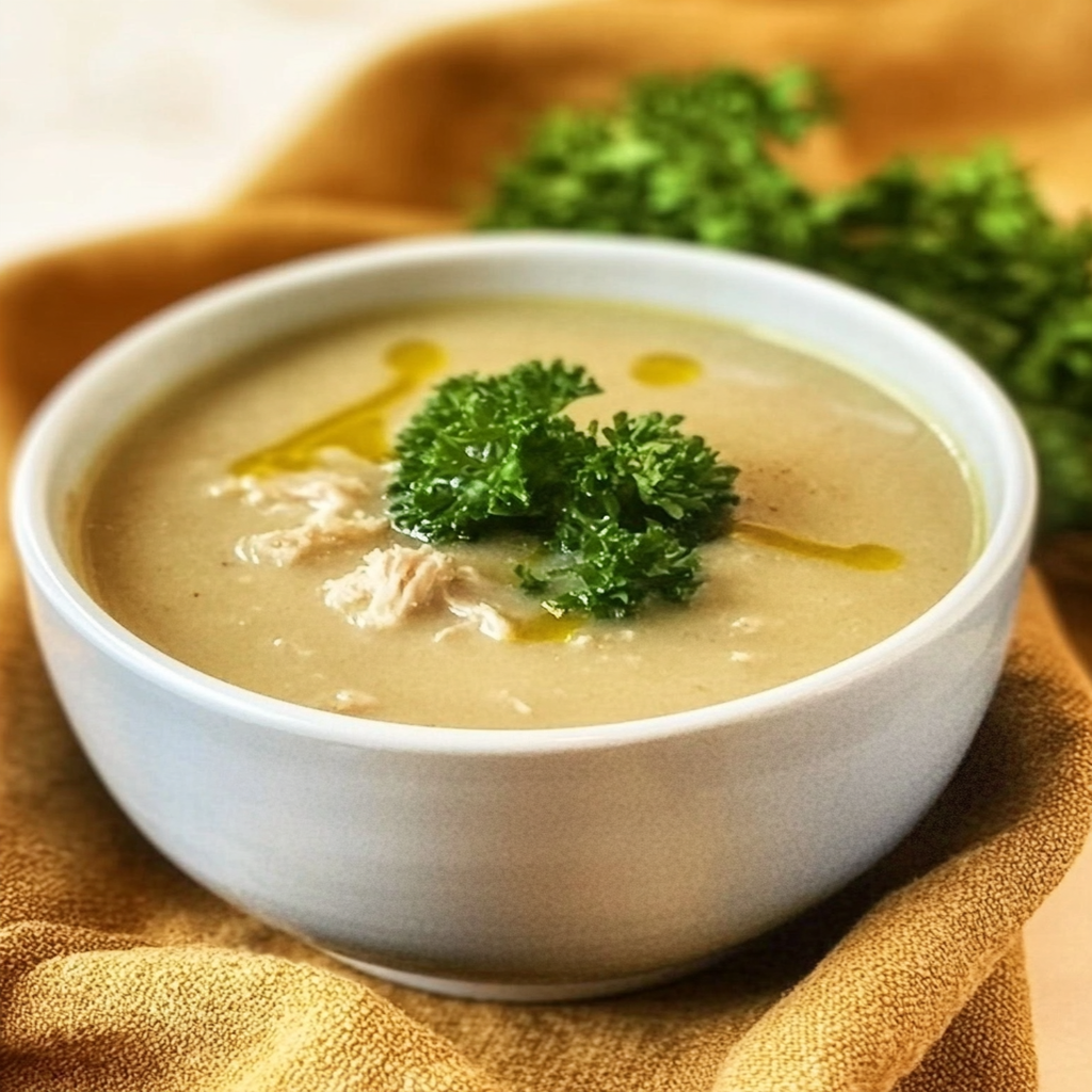 Spirulina Celery Root Soup