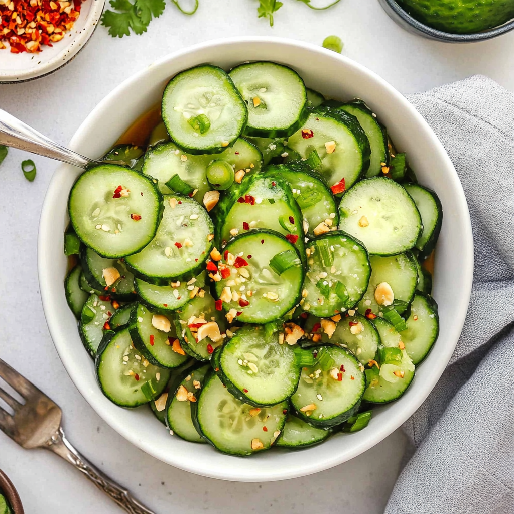 Refreshing Easy Asian Cucumber Salad in Minutes!